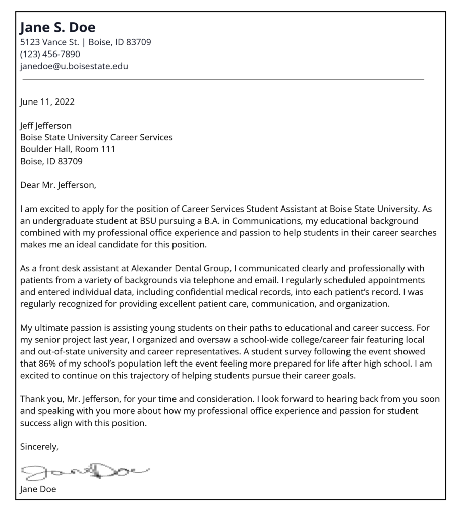 Crafting an Effective Letter for Job Application - Mintly