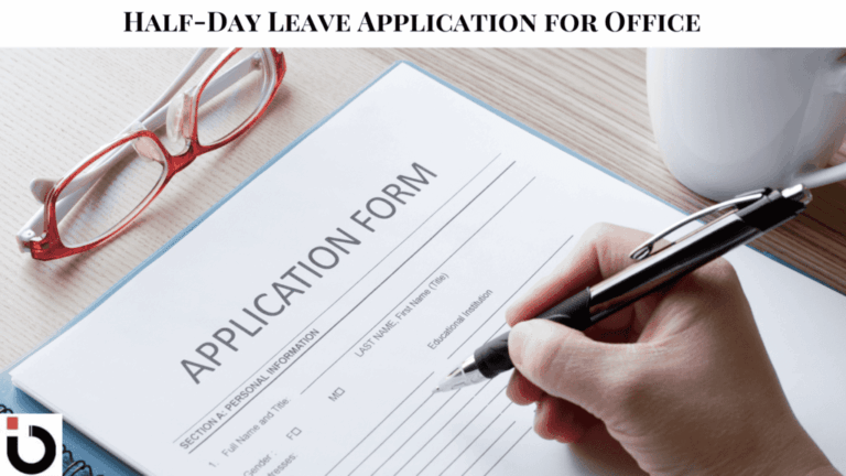 Half Day Leave Application Template for Office: A Guide - Mintly